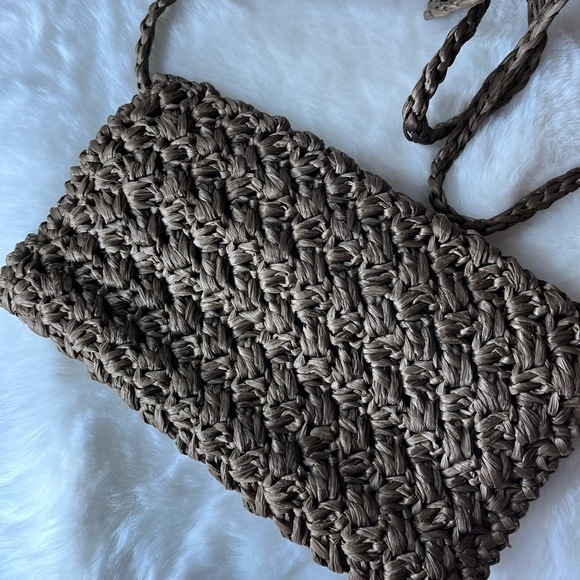 Pappagallo | Bags | Vintage Pappagallo Raffia Made In Italy Shoulder ...